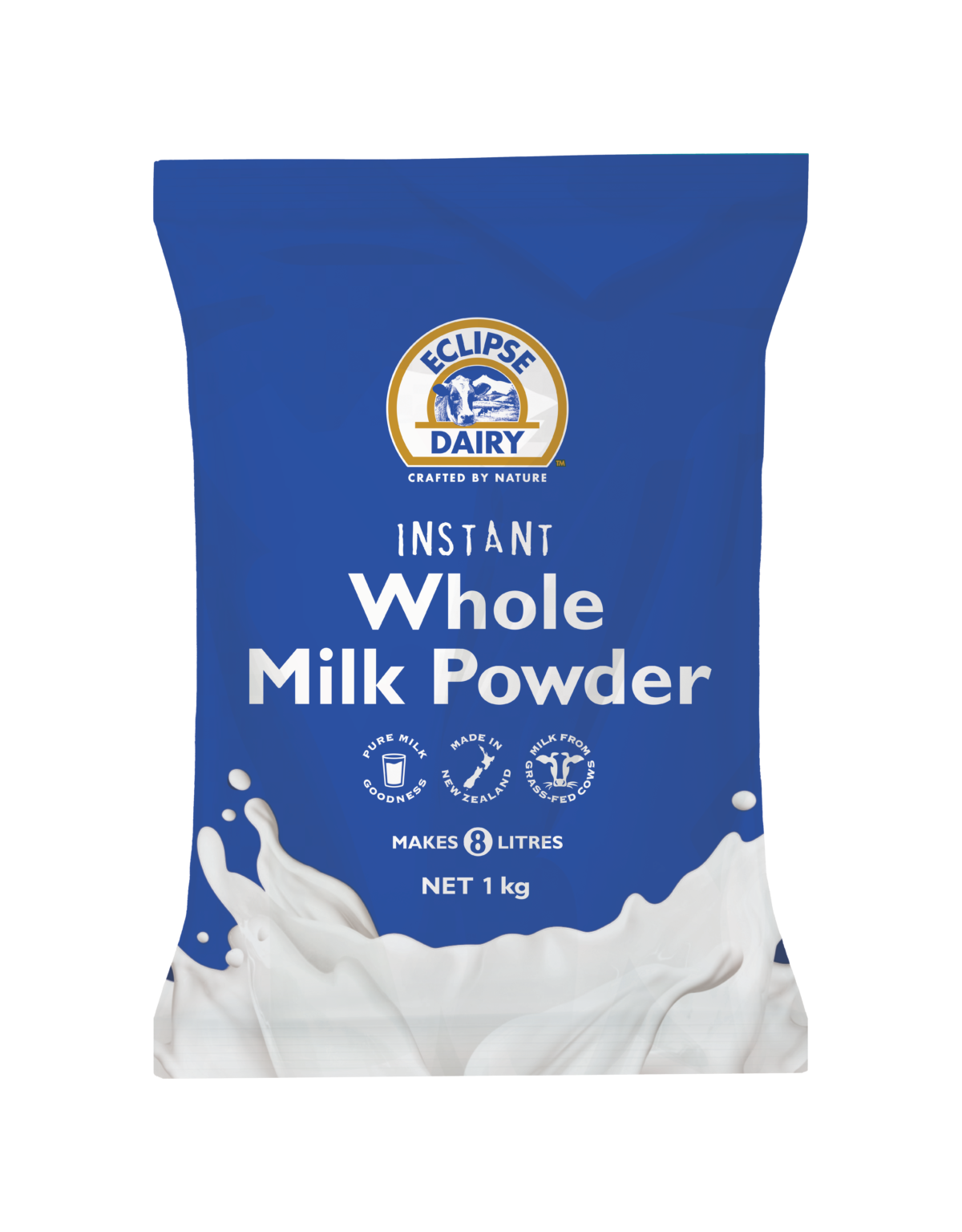 Eclipse Instant Whole Milk Powder 8 x 1 kg - Milligans Food Group